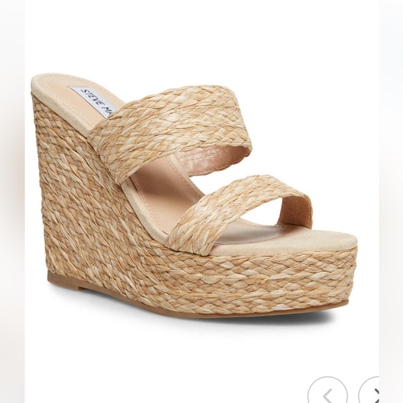 Steve Madden | Shoes | Woven Neutral Wedges Only Wore Once | Poshmark
